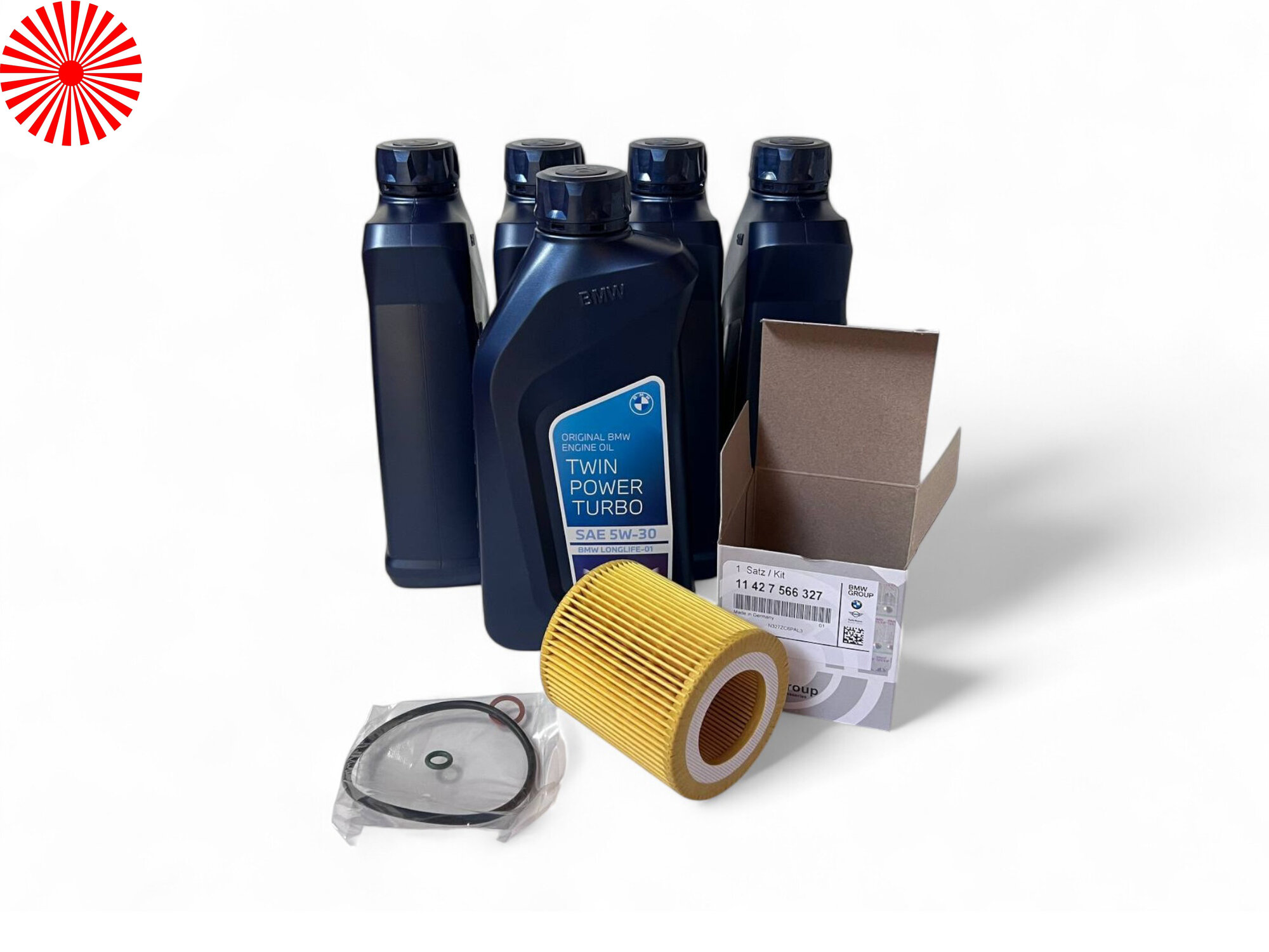 Моторное масло BMW LL01 5W-30 5L + масляный фильтр 11427566327