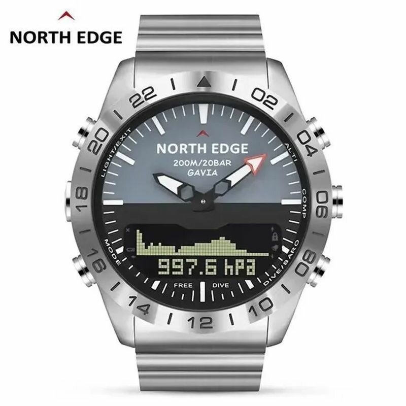 Спортивные часы NORTH EDGE GAVIA 2, Серебряный