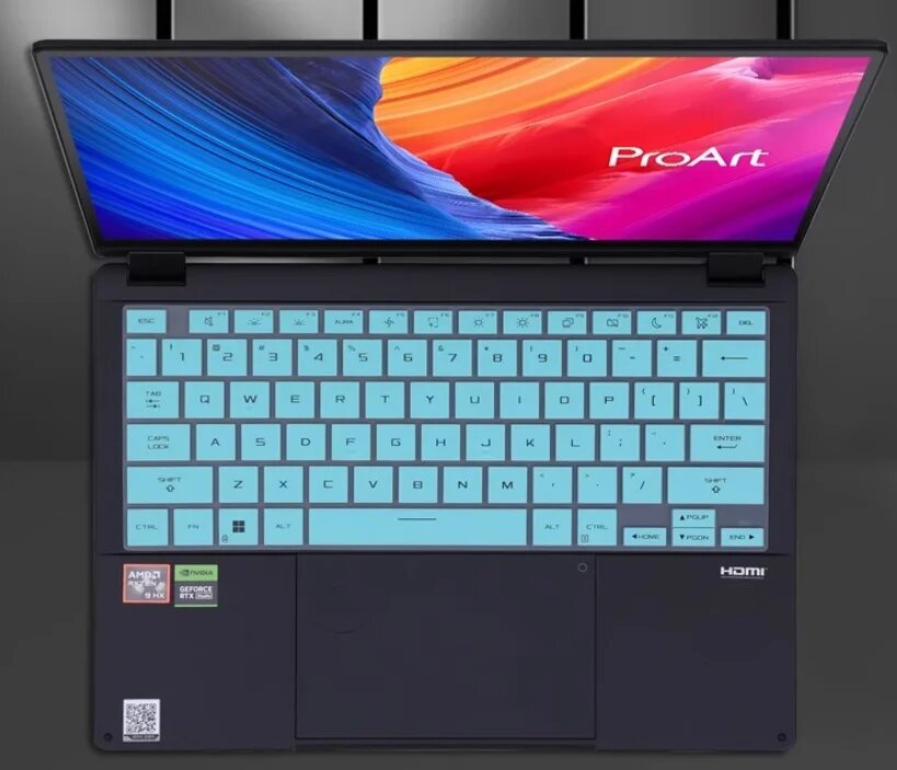 Силиконовый защитный чехол для клавиатуры ноутбука ASUS ProArt PX13 HN7306W HN7306 13 дюймов/Asus ProArt P16 H7606W H7606 16 дюймов 2024