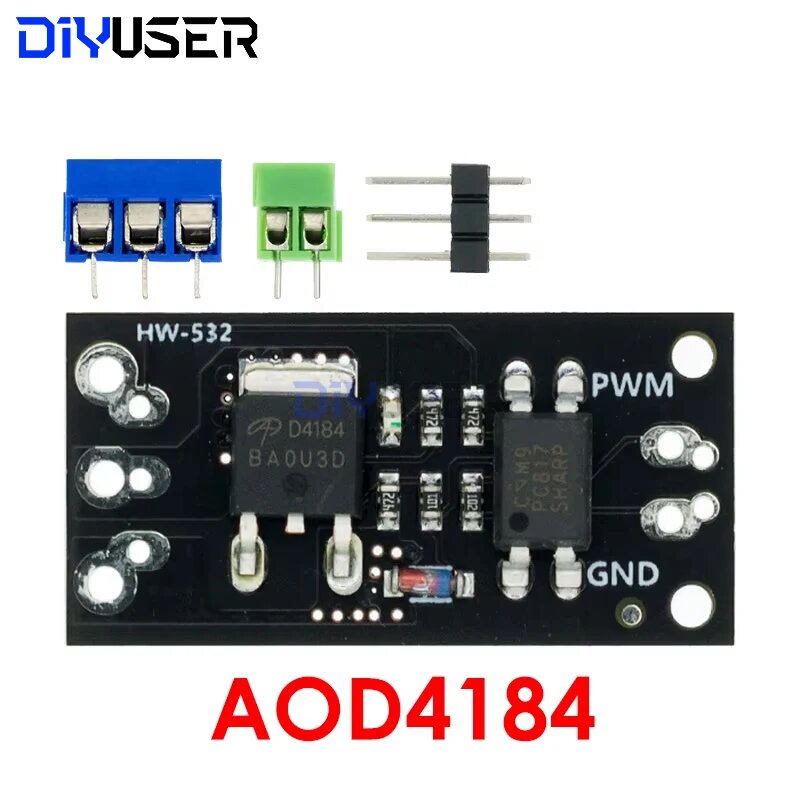 DIYUSER FR120N LR7843 AOD4184 D4184 изолированный MOSFET модуль AOD4184 - 40V 50A