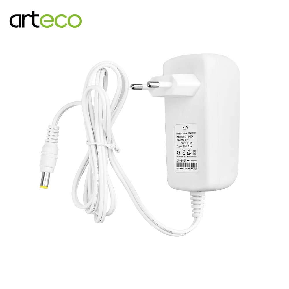 Arteco 12В/24В, 3A, EU Plug, блок питания для LED ленты