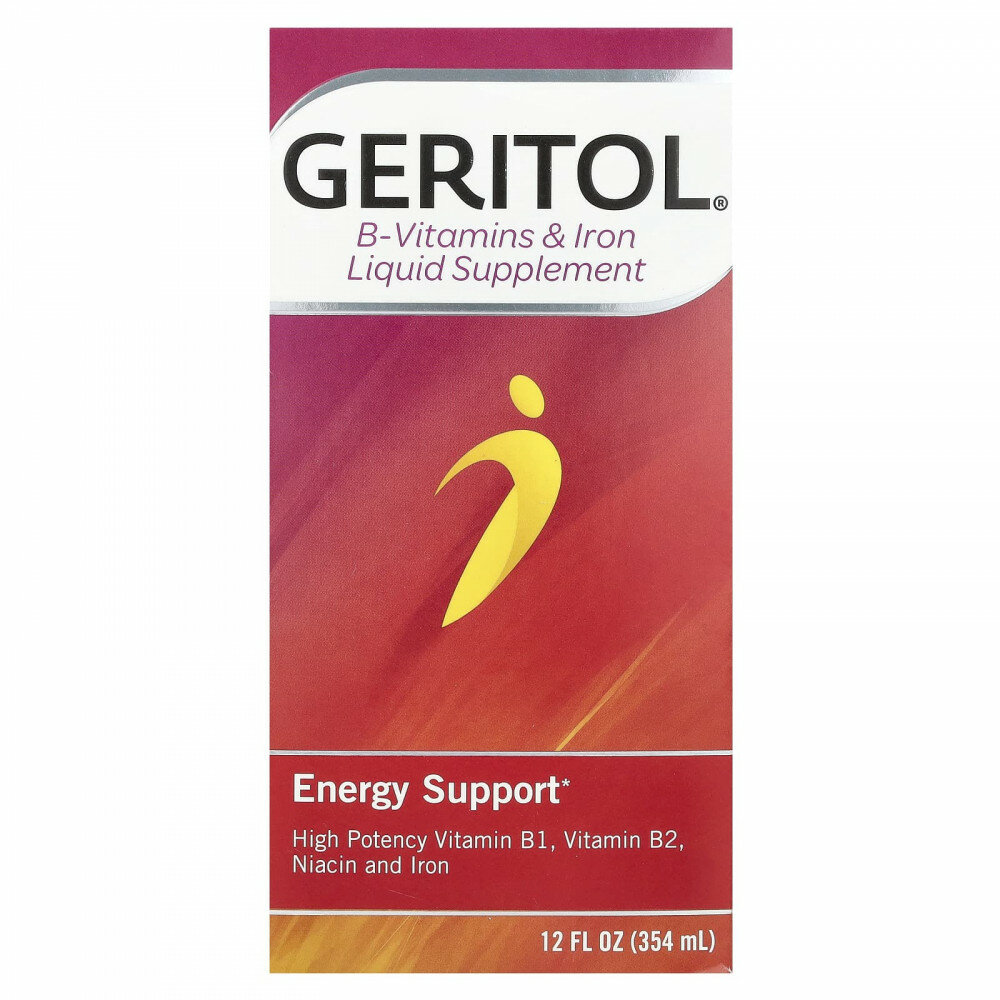 Geritol, жидкая добавка для поддержки энергии, 354 мл (12 жидк. унций)