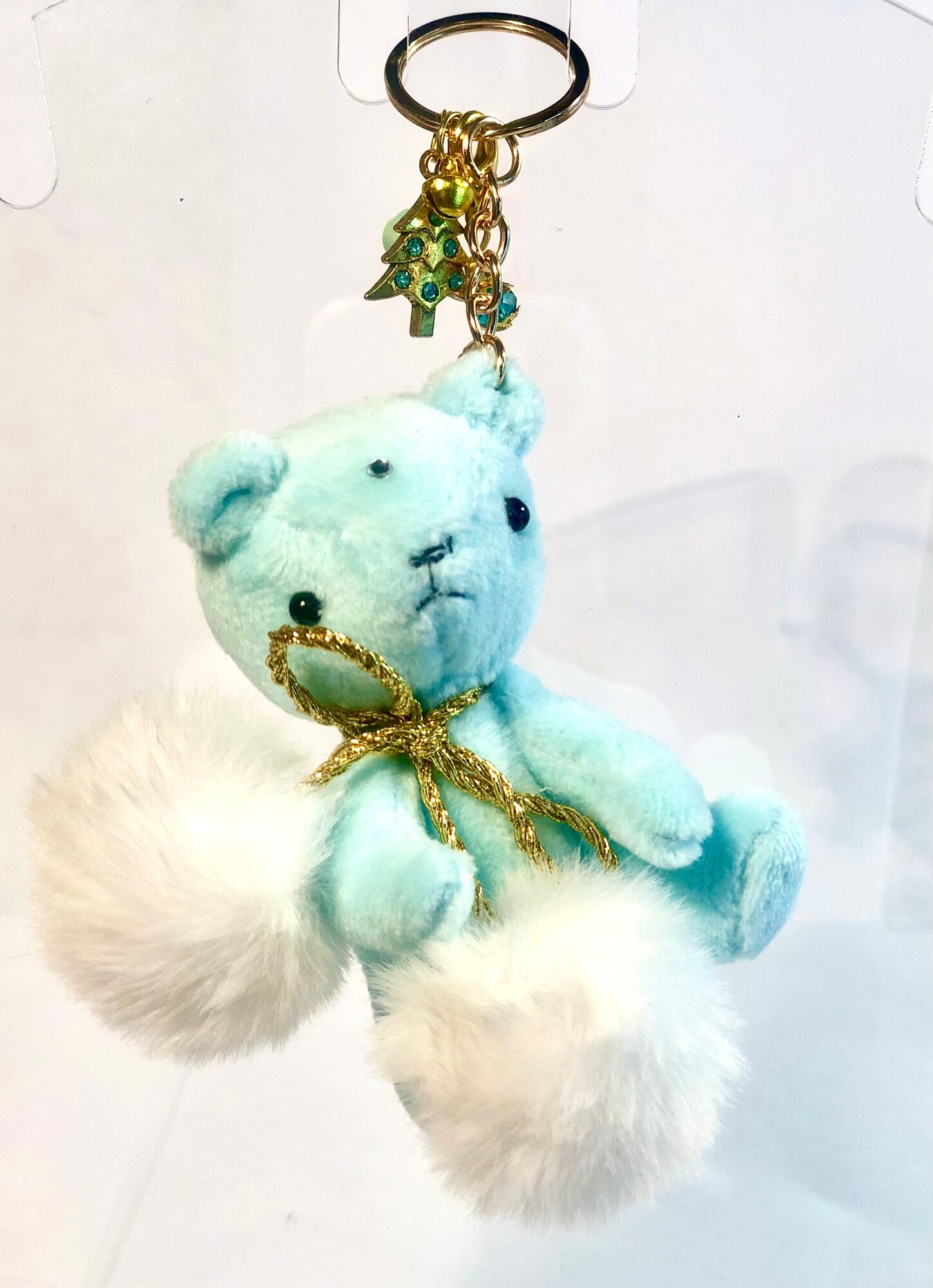 Брелок "Мишка Тедди", Мастер Мила Булавина, плюш, 8 см, в подарочной упаковке