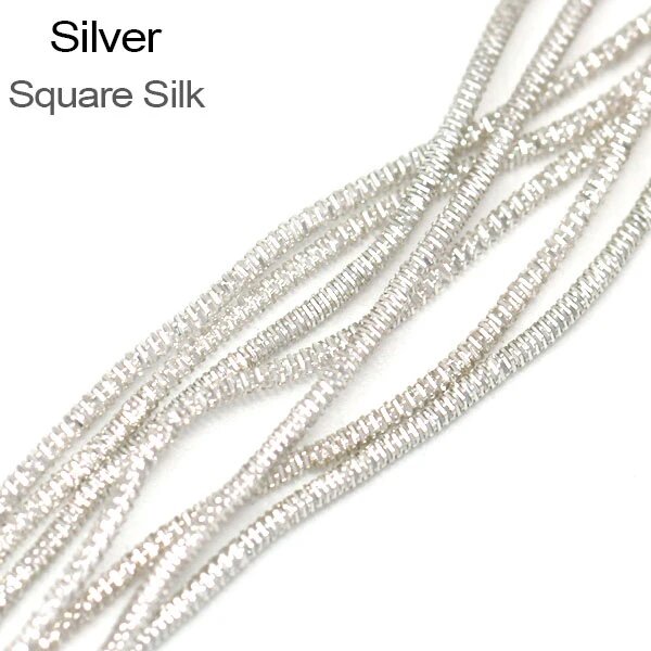 Серебряная проволока для вышивки Square Silk
