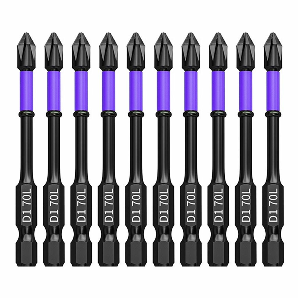 Бур, Антискользящие ударные битки крестовые - 70 мм, 1 набор из 10 штук