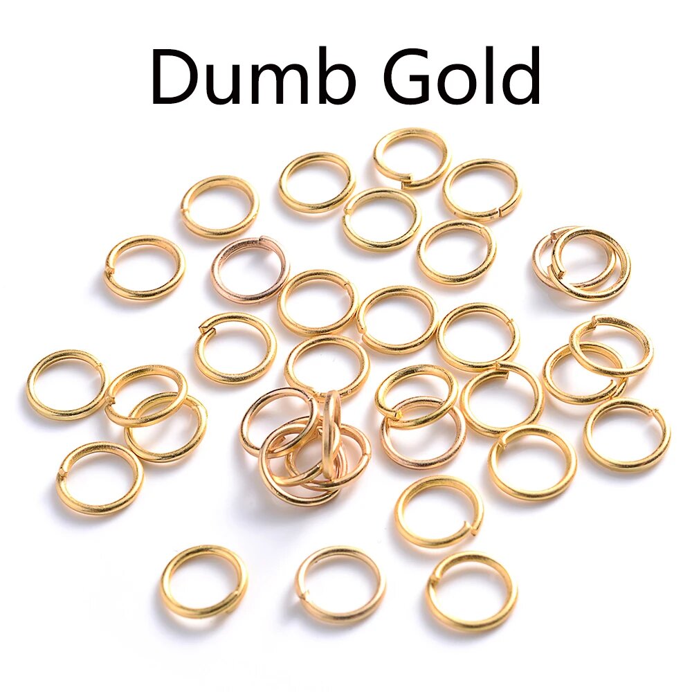 Металлические соединительные кольца 200 шт, 3-10 мм 3mm, Dumb Gold