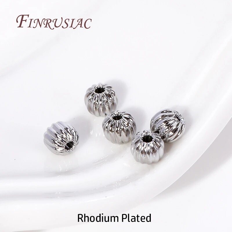 Разделители для бусин FINRUSIAC, Rhodium Plated, 4 мм, 50 шт