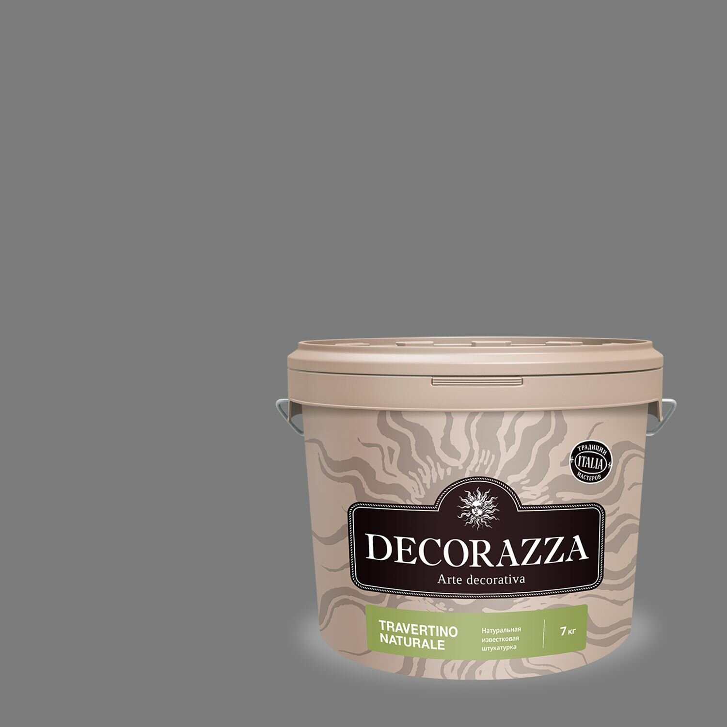 Декоративная известковая штукатурка с эффектом камня Decorazza Travertino Naturale (7кг) TRN 10-10