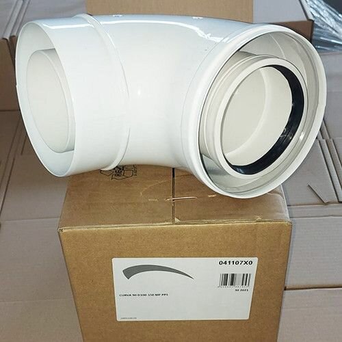 Колено коаксиальное 90 гр, d.100/150 мм CURVA 90 D100-150 MF PPS Ferroli 041107X0
