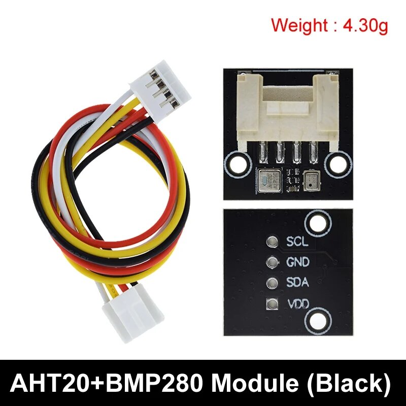 DIYTZT Датчик температуры, влажности и давления воздуха AHT20+BMP280 для Arduino 1PCS, Black Board