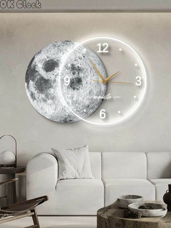 Планета Светящиеся Настенные Часы