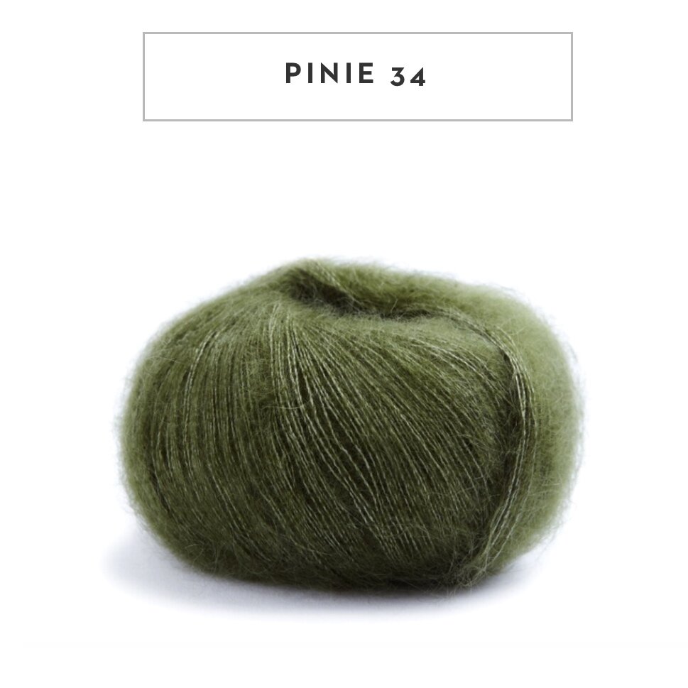 Premia /Премия/ пряжа Lamana (60% суперкид мохер, 40% шелк), 25г/300м (34, pinie (сосна), зеленый)