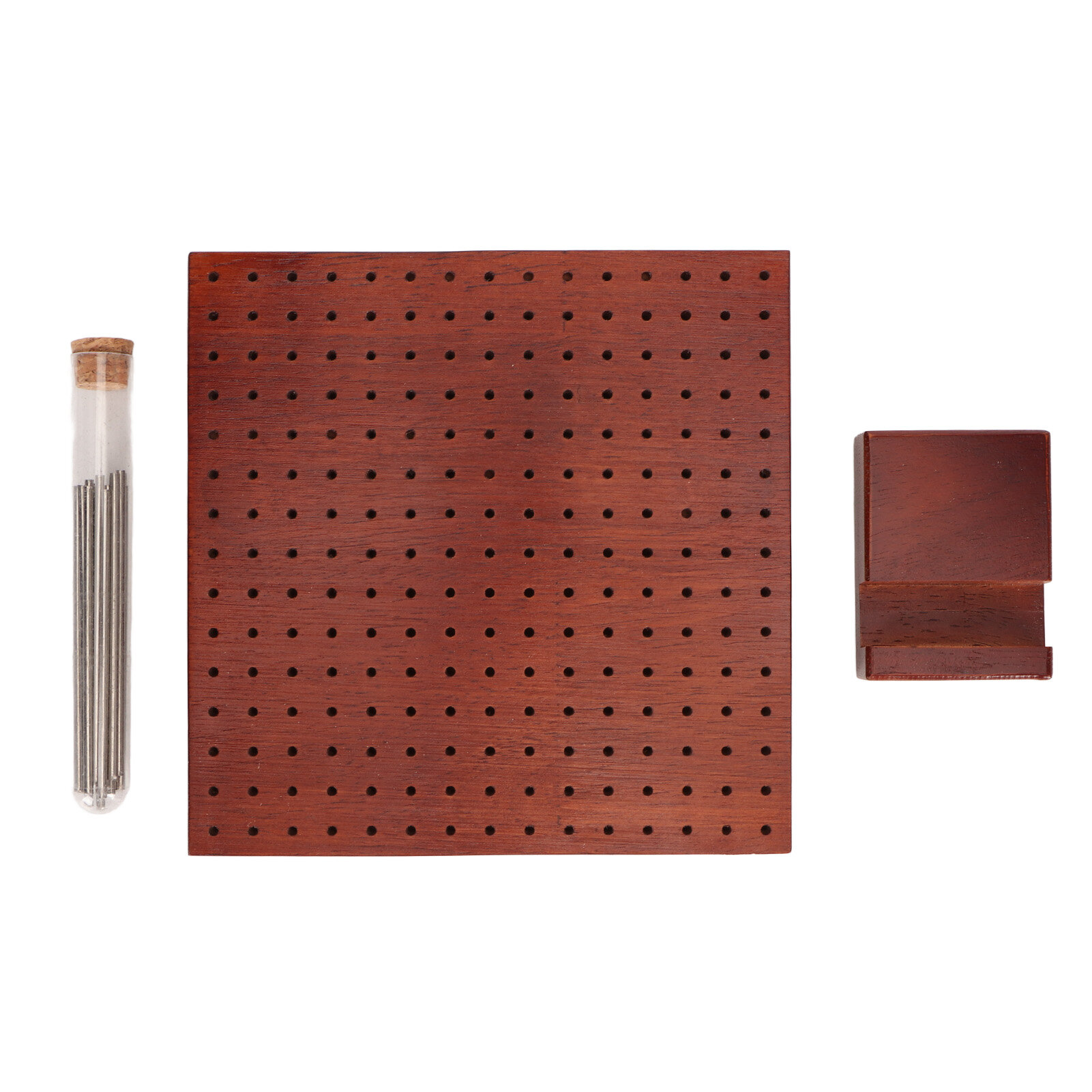 Crochet Blocking Board Wooden Handcrafted Knitting Mat for Granny Squares 19.5x19.5cm