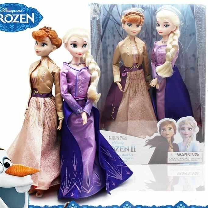 Disney Princess Frozen Elsa and Anna Classic Doll Классические Куклы Диснеевских Принцесс Замороженные Эльза И АннаYYXT