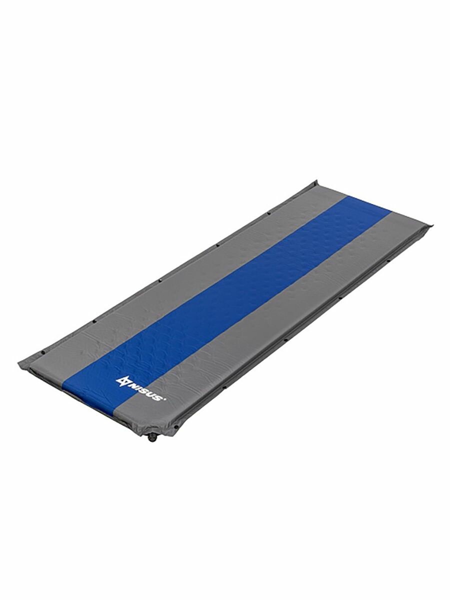 Коврик самонадувающийся NISUS 190x65x5 цвет серый/голубой (N-005-GB)