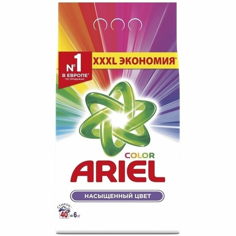 Стиральный порошок Ariel автомат 6 кг, Color (1001895)