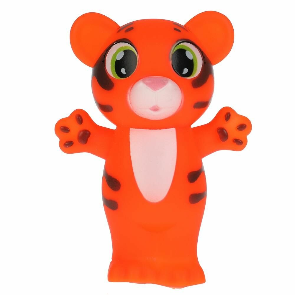 Игрушка для ванны Капитошка тигренок 9 см, в сетке (YF-05-2021)