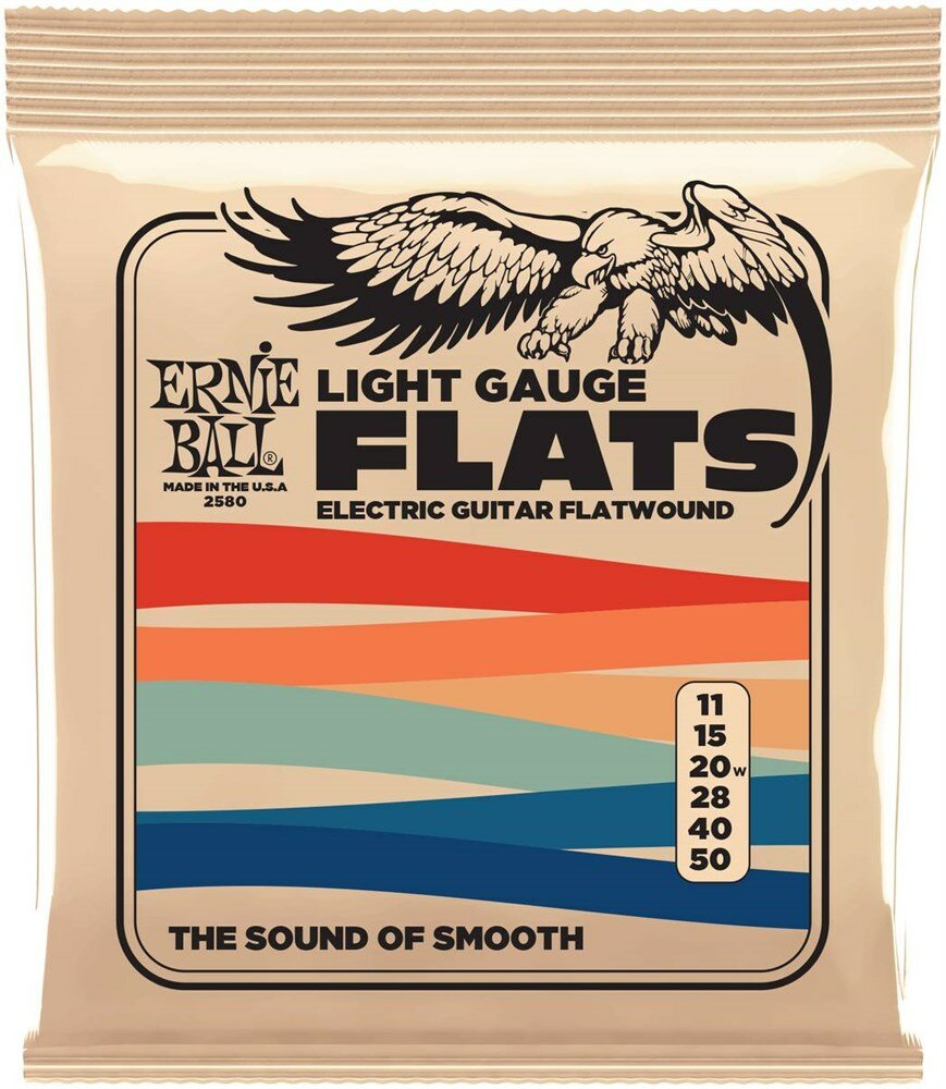 ERNIE BALL 2580 Flatwound Light 11-50 - Струны для электрогитары