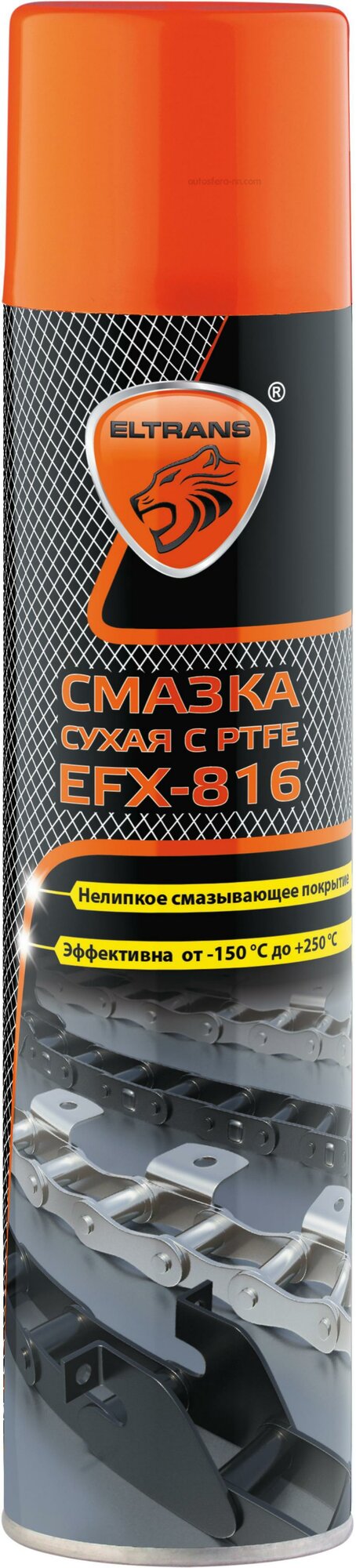 ELTRANS EL181640 Смазка сухая с PTFE EFX-816 ELTRANS 400 мл.(аэрозоль)