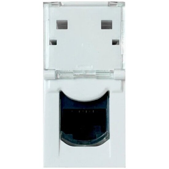 Розетка компьютерная Filum RJ45, UTP, CAT6, 45х22,5 мм (mosaic), toolles, белая