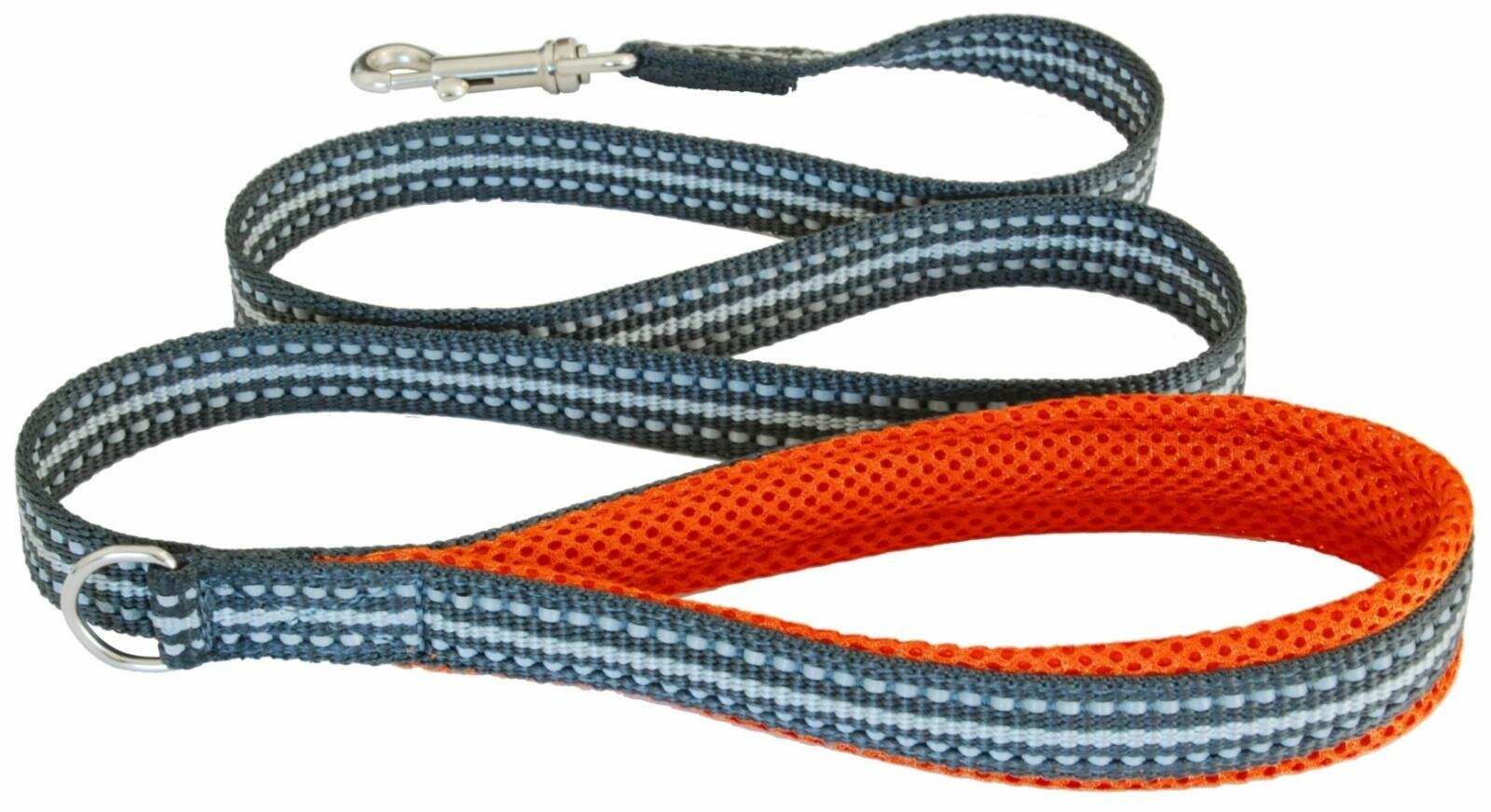 Мягкий светоотражающий поводок, оранжевый (Италия)