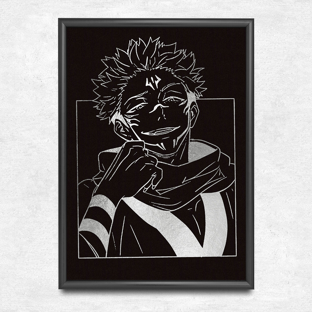 Постер на стену по аниме Магическая битва / Плакат интерьерный Sorcery Fight