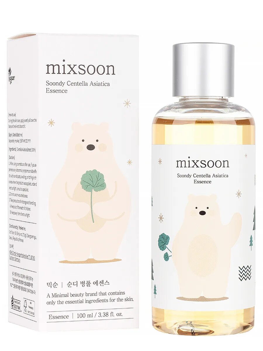 Эссенция Shiseido Soondy Centella Asiatica, для чувствительной кожи, успокаивающая, 100 мл