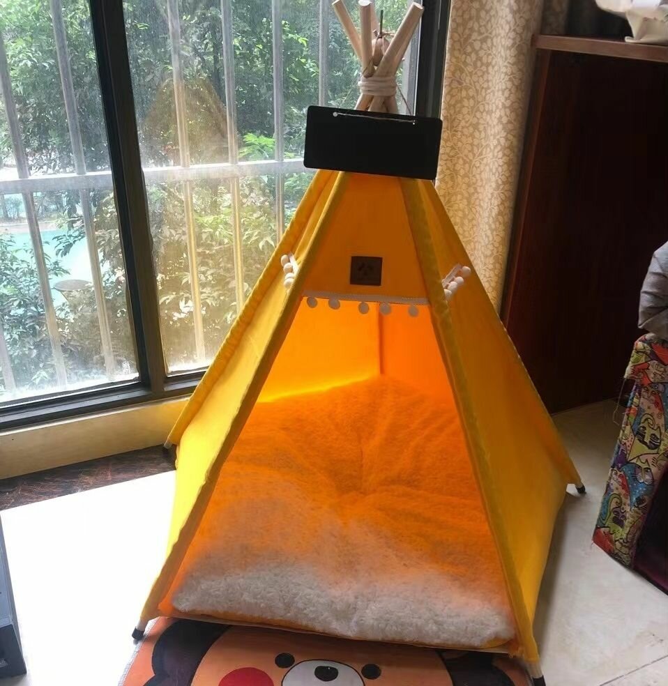 Переносной вигвам для домашних кошек и собак с подушкой