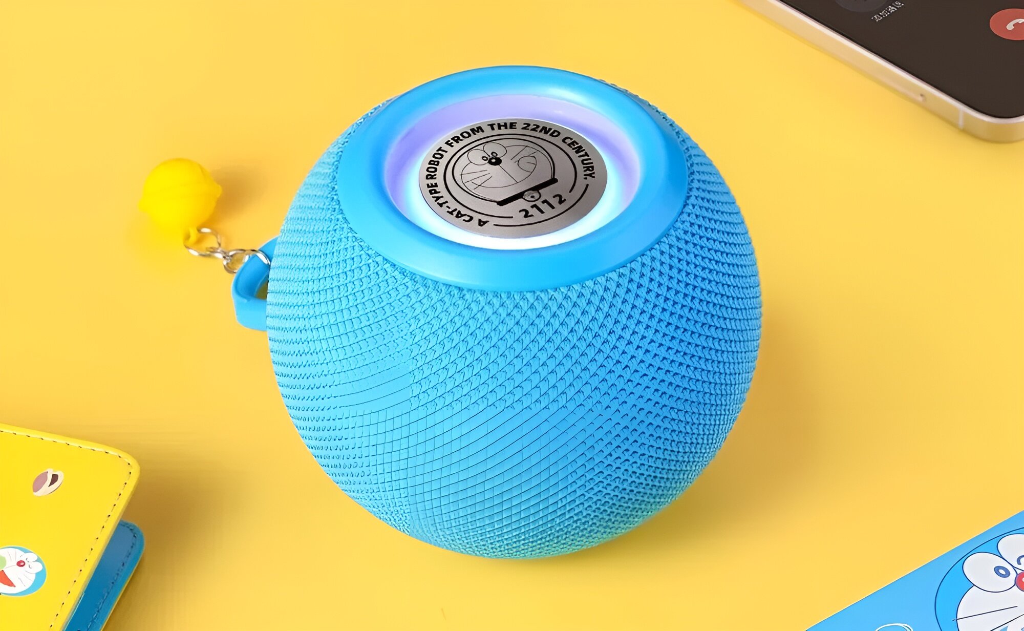 Беспроводная колонка Кот Дораемон ROCK Doraemon Mesh Bluetooth Speaker, синяя