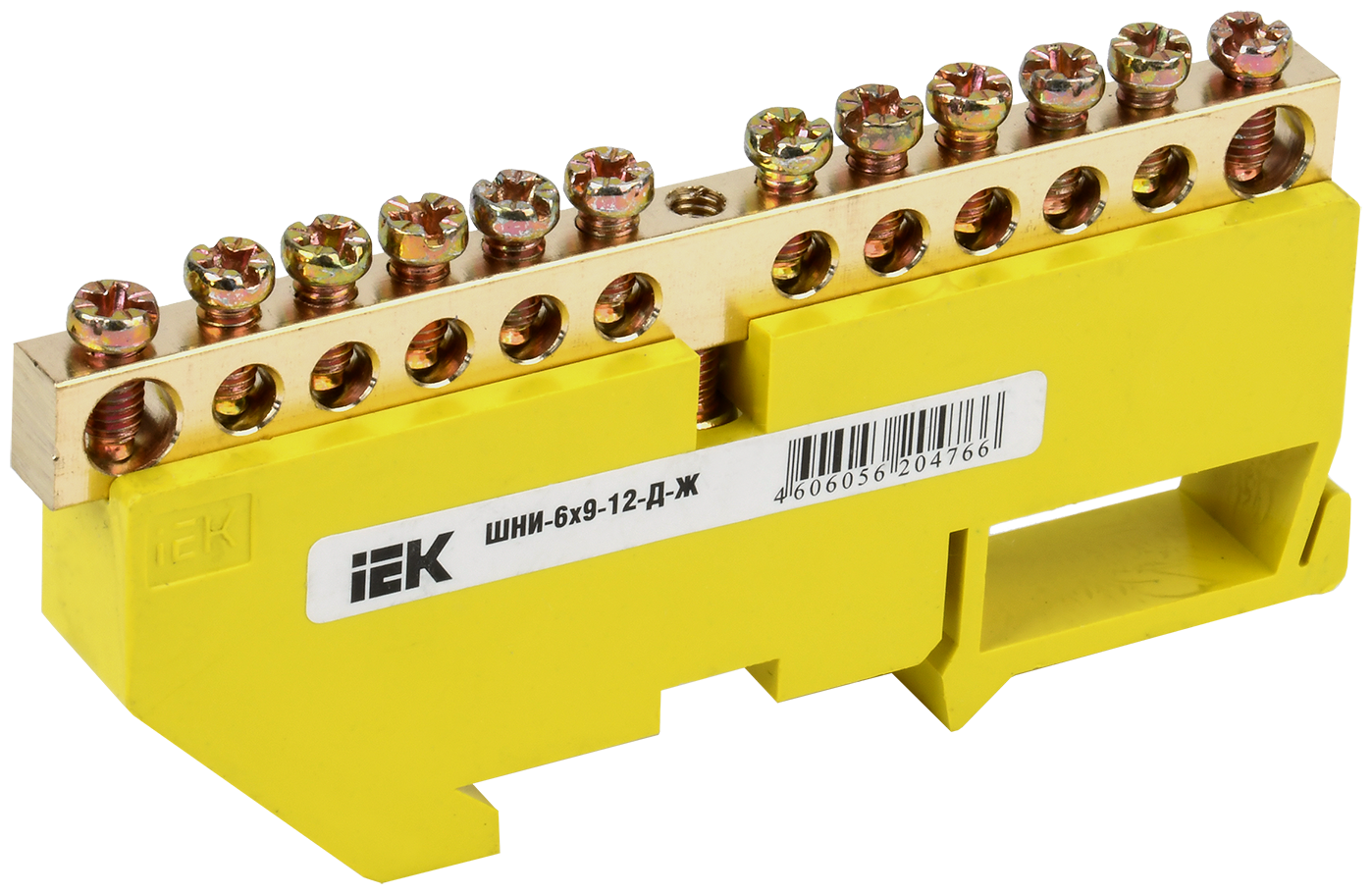 Шина заземления/нулевая для распределительного щита IEK YNN10-69-12D-K05, 100 А, 88.5х42 мм, 90 мм, 1 шт.