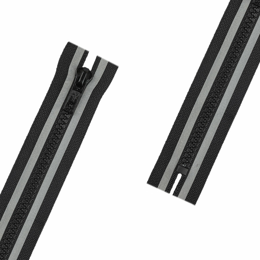 Молния трактор GAMMA G3051S-NS08 светоотр. полосой 18см Тип5 неразъёмн. однозамковая №318 синий