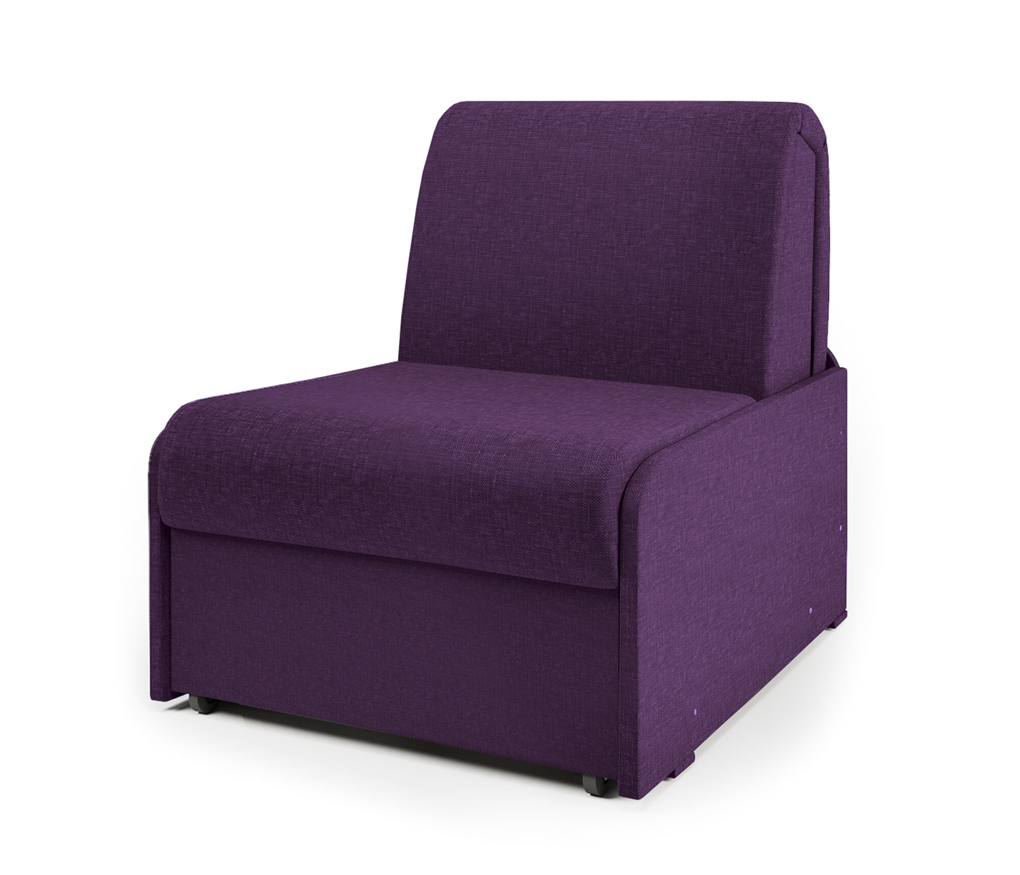 Кресло-кровать Шарм-Дизайн Коломбо БП 70х194 см, аккордеон, раскладное кресло, с ящиком для белья, фиолетовый