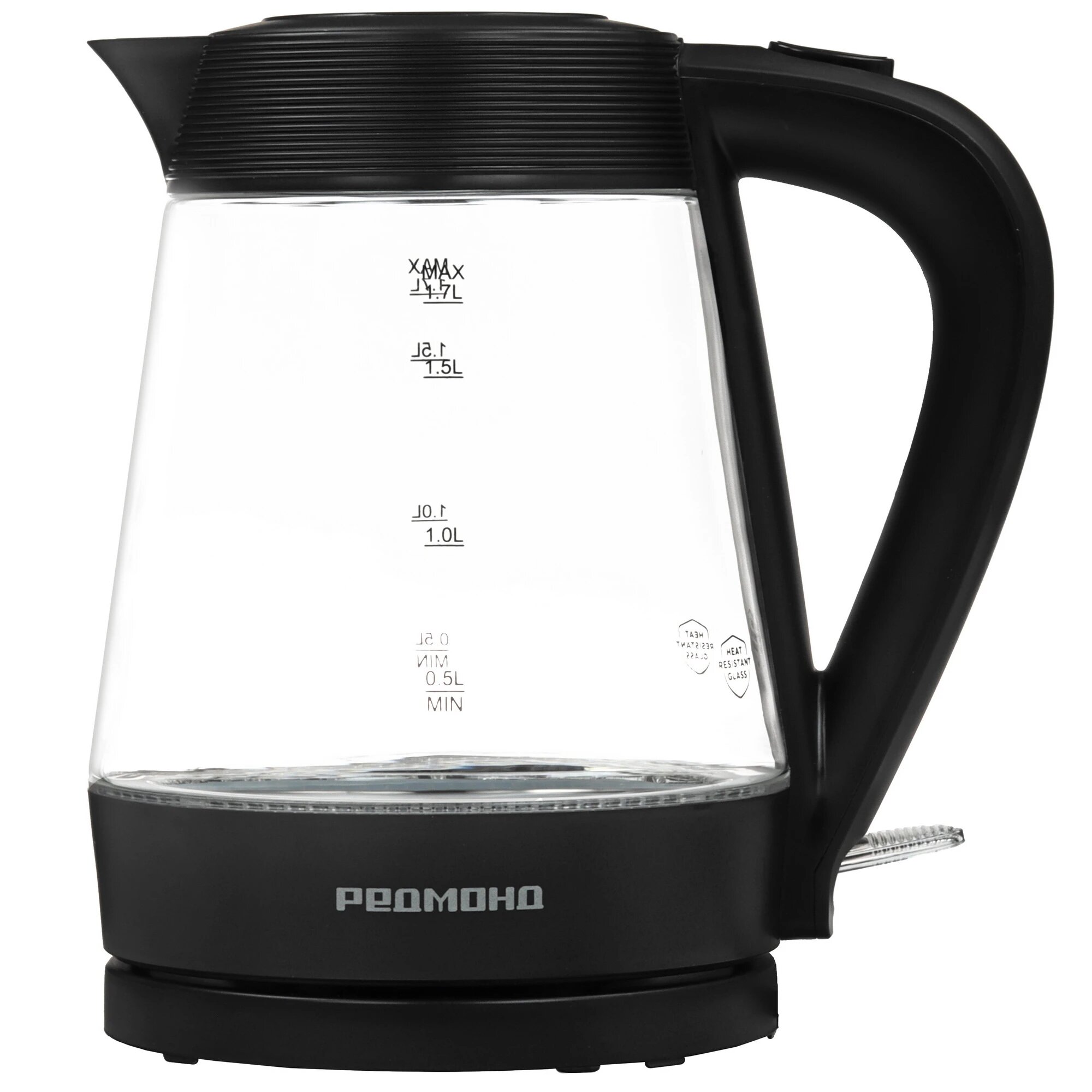 Электрочайник REDMOND K7 KG229, с LED-подсветкой, черный, 2 л