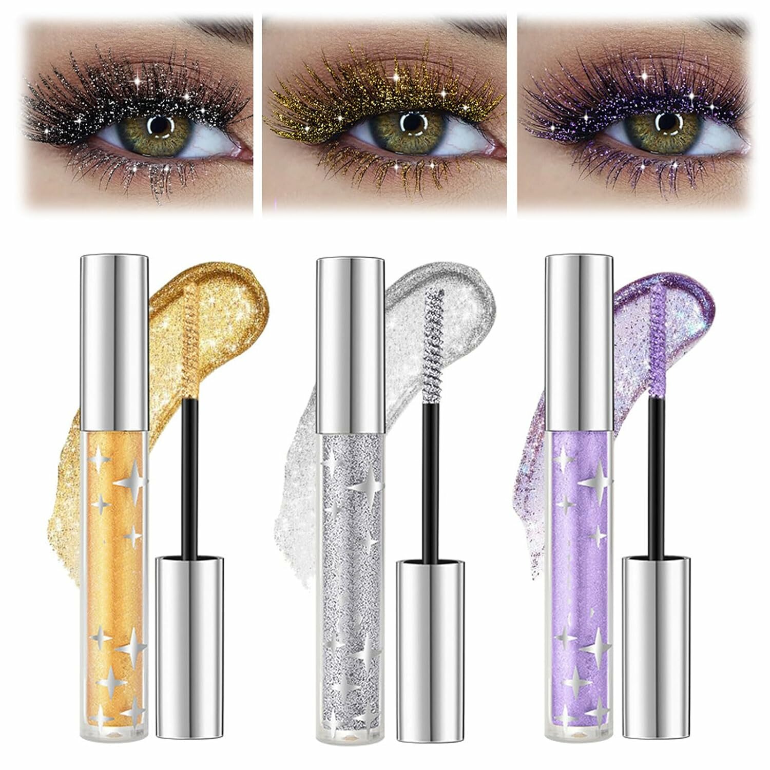 Тушь для ресниц Question Beauty Glitter Mascara, Тушь для ресниц Sparkle