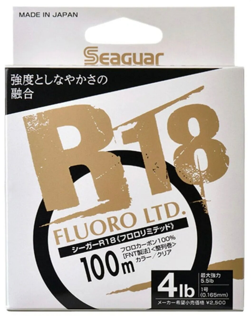 Флюорокарбон SEAGUAR R18 FLUORO LTD. 100m #1 (4lb/max 5.5lb/0.090mm)