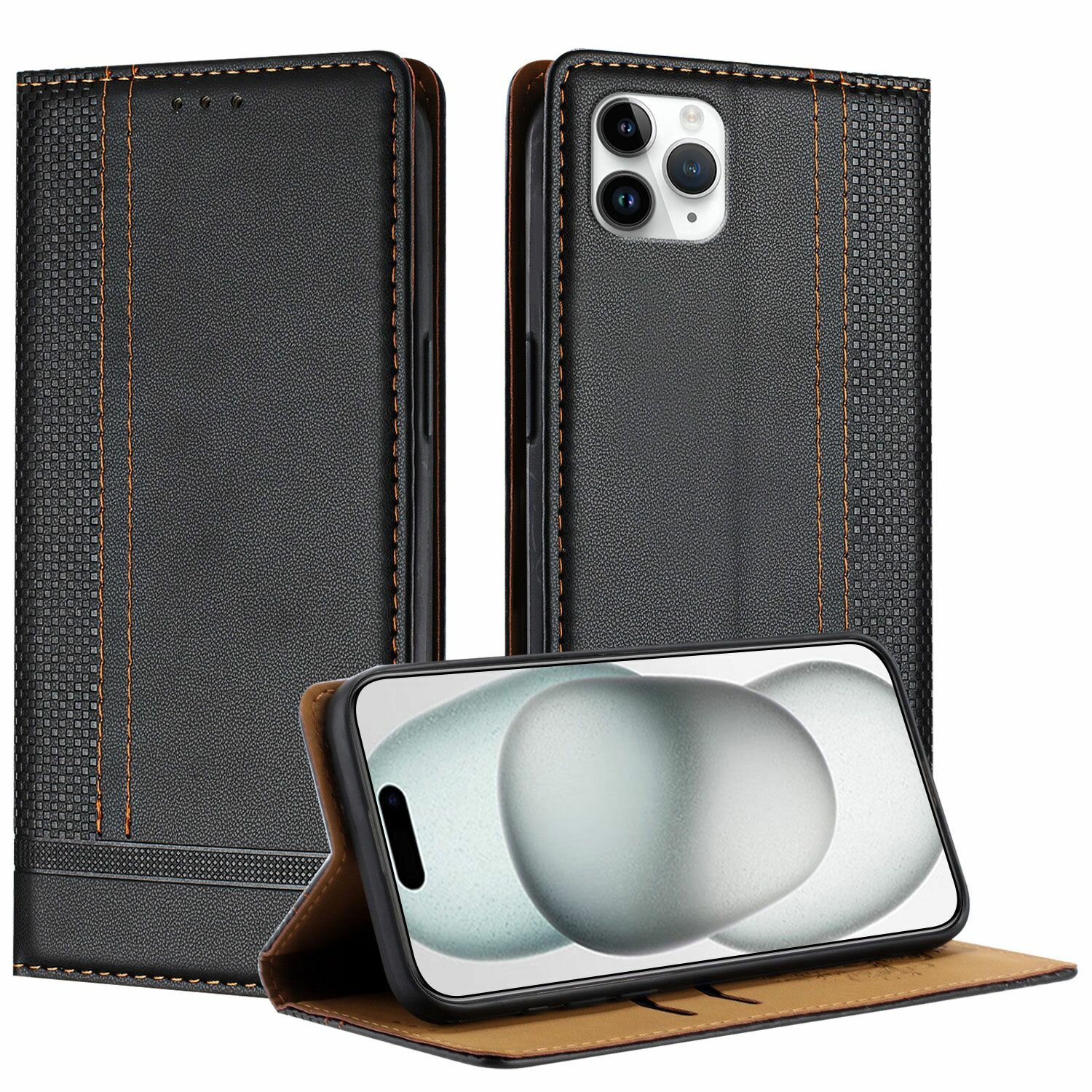 Чехол для Apple iPhone 11 Pro Стильный кожаный чехол Флип-топ Магнитное закрытие