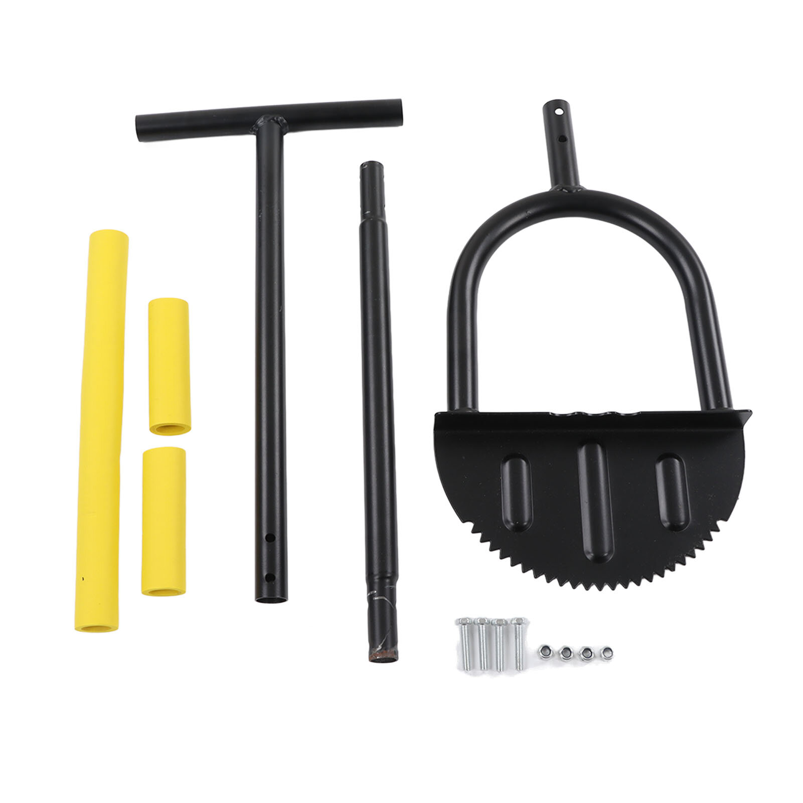 Ручной триммер для газона, стальная конструкция, пильное лезвие, Т-образная рукоятка, губчатый чехол, широкая педаль, садовый инструмент для обрезки и обработки краев газона.