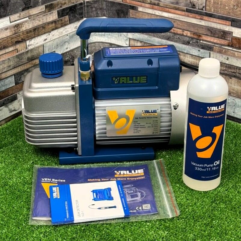 Вакуумный насос Value VE125N (1ступ. 70л/мин)
