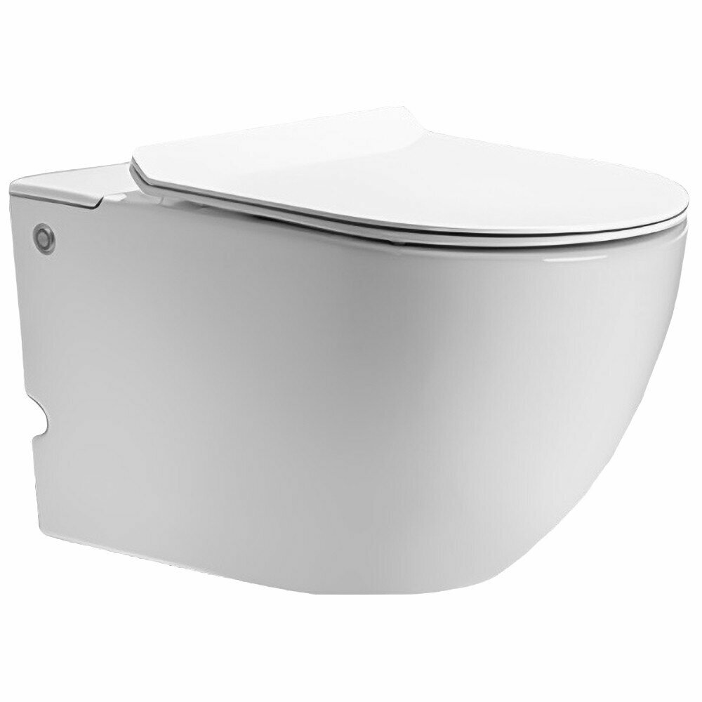 Унитаз подвесной Cerutti Barbaria Aria Pulse CT10591 безободковый с импульсным смывом