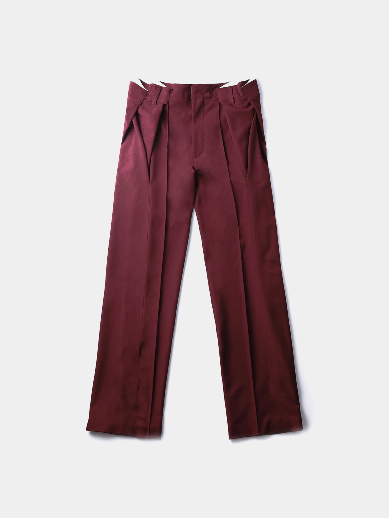 Брюки трубы Gathered Belt Trousers