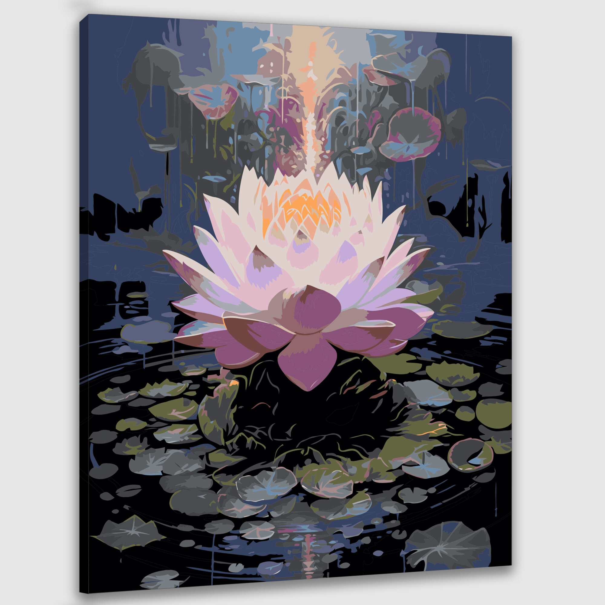 Картина по номерам 40x50 см, акриловая картина, Будда, статуя, детализированная, яркие краски, замысловатые детали