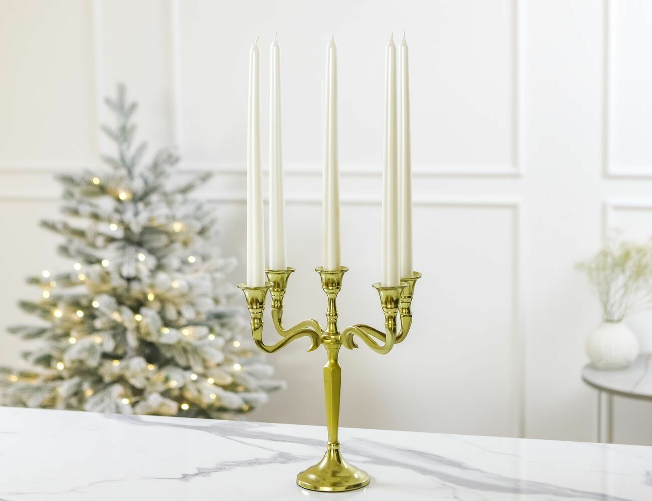 Канделябр лойд на 5 свечей, металл, золотой, 27 см, Edelman 1161183