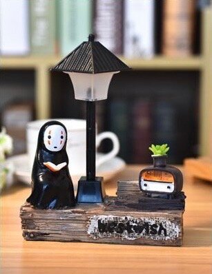 Светильник-ночник Doraemon "Безликий с радиолой", механический, питание от батареек