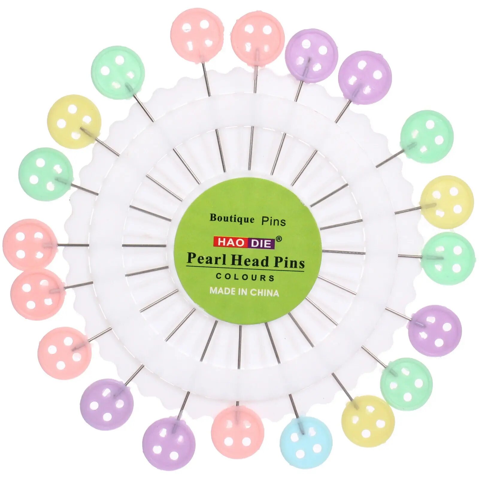 Булавки портновские 20шт «Favorite Hous», цветные, 5,5см, удобные для шитья