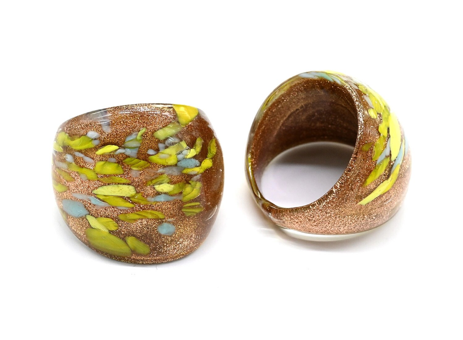 Кольцо, муранское стекло