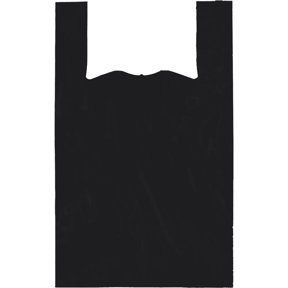 LAIMA Пакет майка комплект 100 штук, 30+18x55, ПНД черный, 15 мкм, , 700789