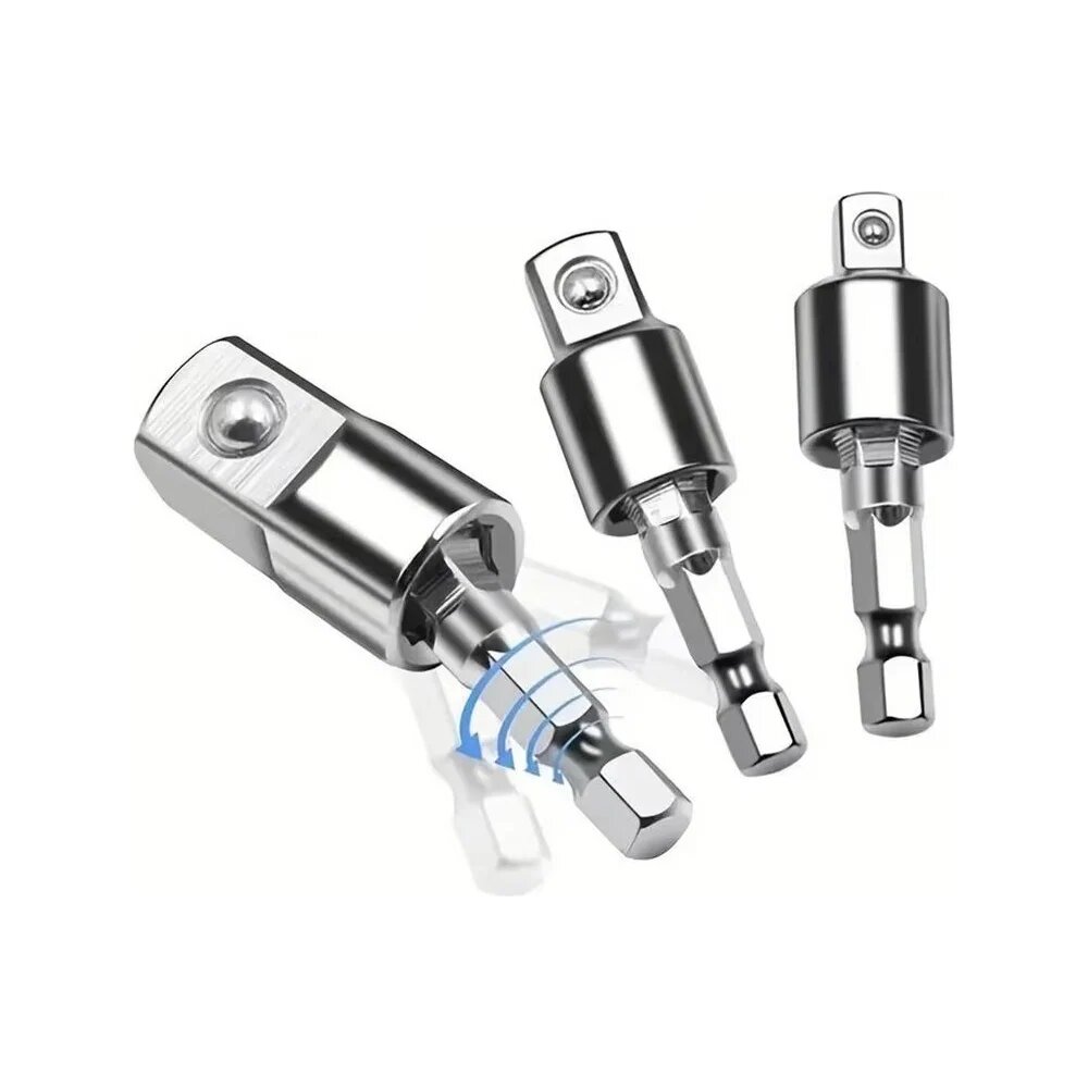 Vitatools Набор адаптеров для торцевых головок 1/4, 3/8, 1/2, 3 шт nabor-uglovyx-tortsevyh-golovok