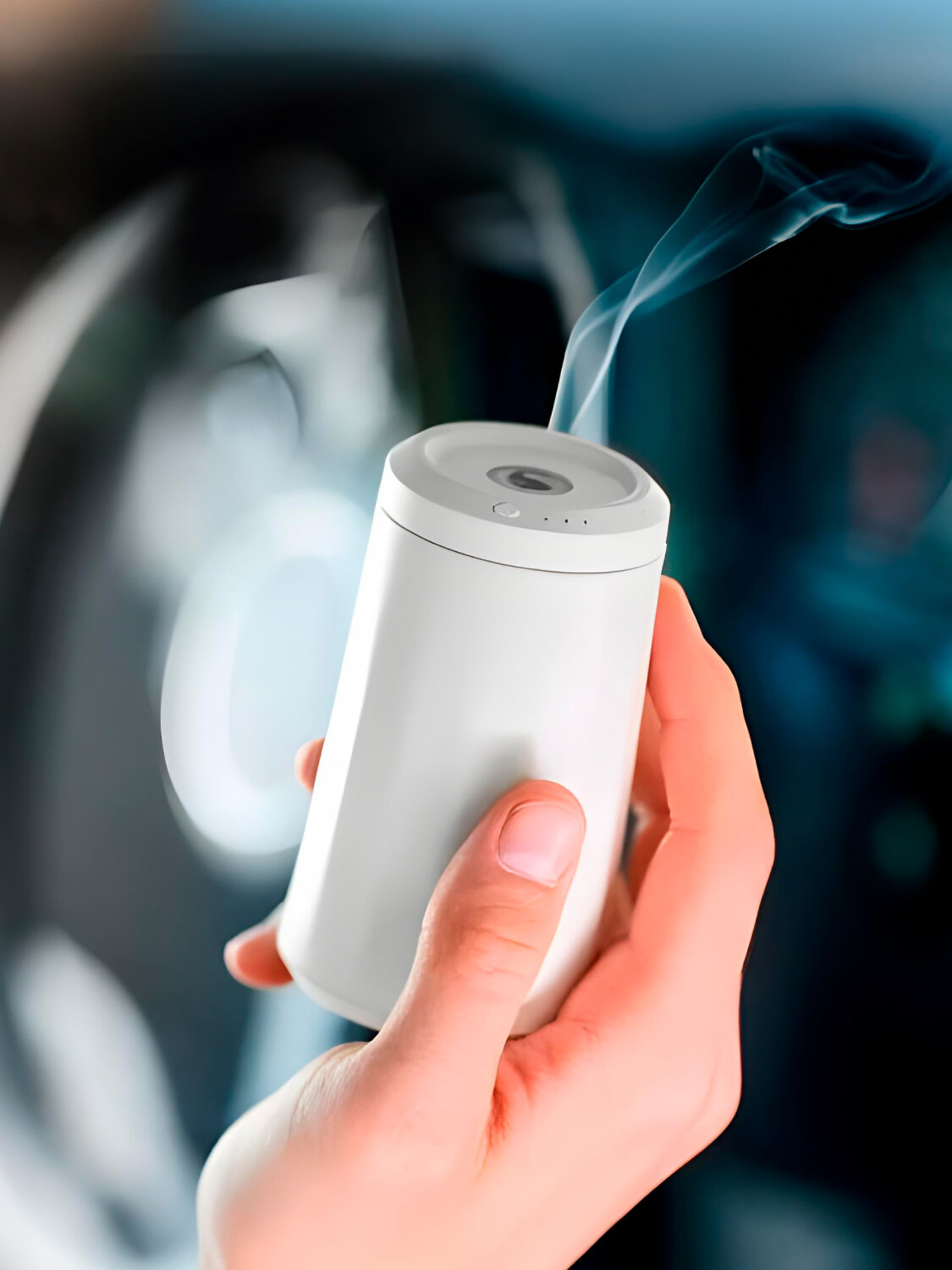 Автоматический ароматизатор, аромадиффузор для автомобиля, без аромата, белый