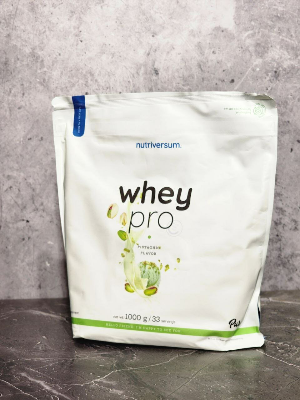 Сывороточный протеин с лактазой Nutriversum - Whey Pro (1 кг) со вкусом Фисташка