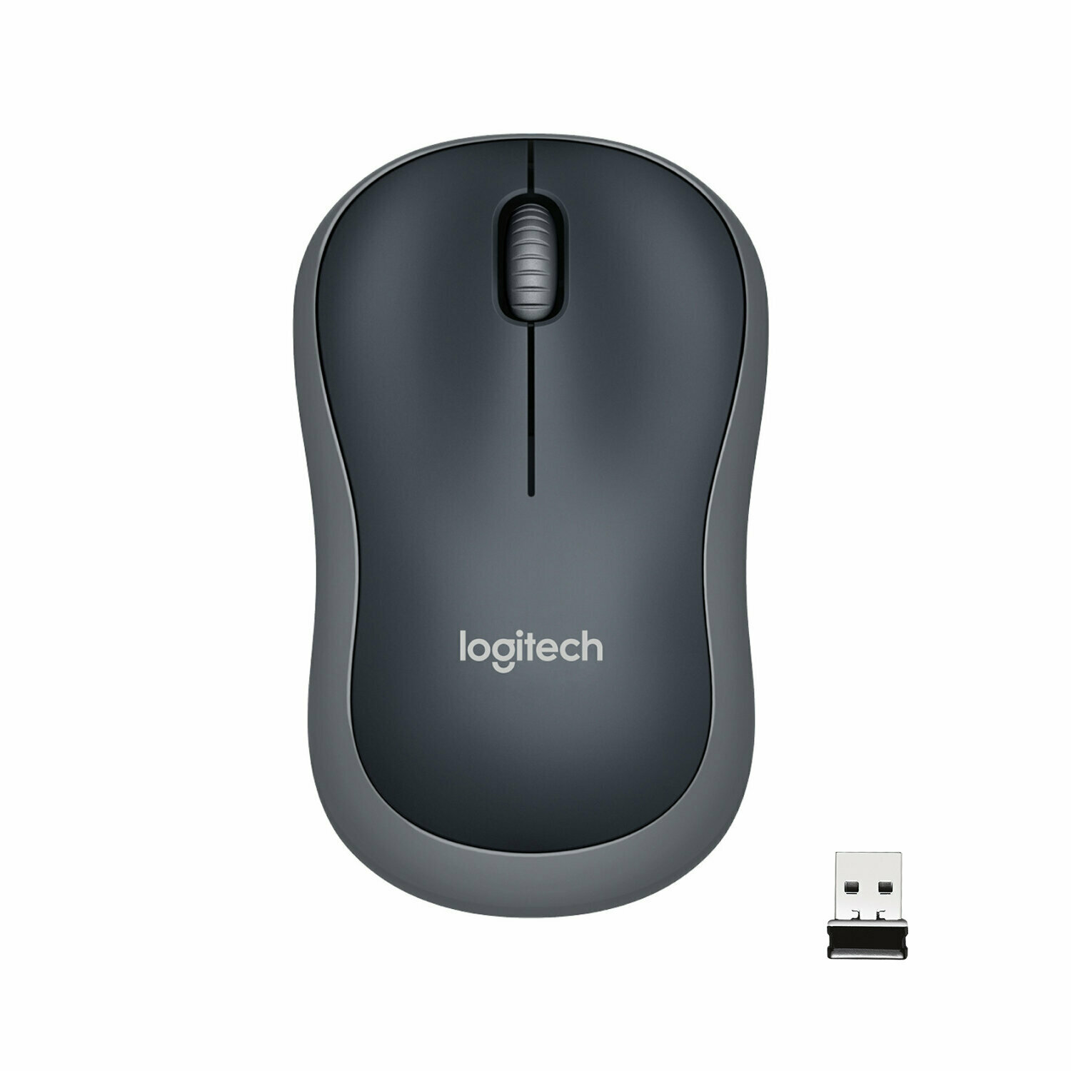 Беспроводная мышь LOGITECH M185, серый